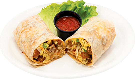 Mexican-Style Machaca and Eggs Breakfast Burrito - Loaded Cafe ...